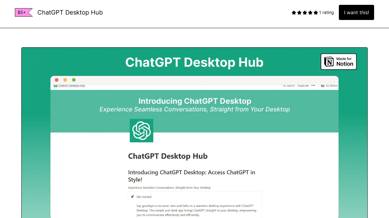 ChatGPT Desktop Hub - BestofAI